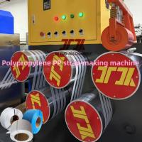 China Automatic PLC PP Strap Making Machine 180-200kg/h 5-19mm Width GUOMAO Motor for sale