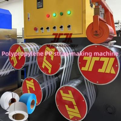 China Automatic PLC PP Strap Making Machine 180-200kg/h 5-19mm Width GUOMAO Motor for sale