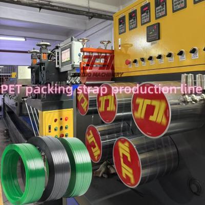 China Automatic PET Strap Making Machine 3 Lines 300-350kg/h with 5000L Dehumidifier Barrel for sale