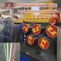 China 5-19mm PP Strap Production Line Fully Automatic Winder And PLC Control for sale