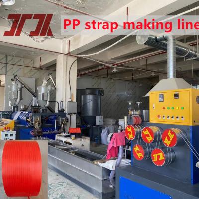 China 80KW PP Strap Making Machine 110mm Screw Automatic Winder PLC Control for sale