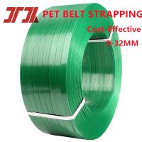 China High Strength Embossed PET Strapping Band 16mm 0.8mm 480kgf Manual Automatic for sale