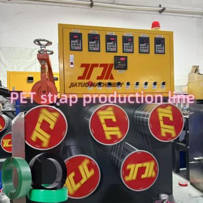 China Automatic PET Strap Extrusion Line 5-19mm Width with 850kg+ Tension for Industrial Packaging Production for sale