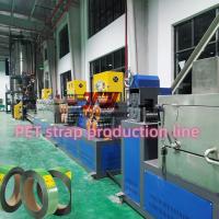 China 100% Recycled Material PET Strap Production Line With Precise Mold And Embossing Machine for sale