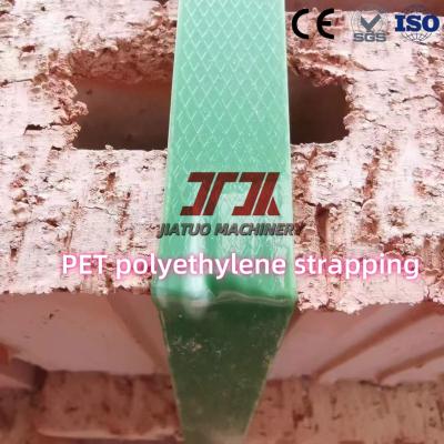 China Custom Size PET Strapping 9-32mm Width 350-1200kgf Tension Heavy Duty Packing Belt for sale
