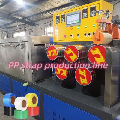 China 5-32mm PP PET Packing Strap Extrusion Line Making Machine PLC Control 100-380kg/h for sale