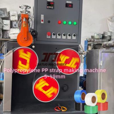 China 5-19mm Automatic Winder PP Strap Making Machine Belt Plastic Strap Production Line With PLC for sale
