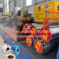 China 5-19mm PP Packing Strap making machine PP packing belt production line with automatic screen changer for sale