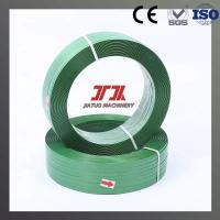 China 16mm Green Smooth Polyester PET Strapping 0.60mm Weather Resistant Pallet Packing Belt for sale