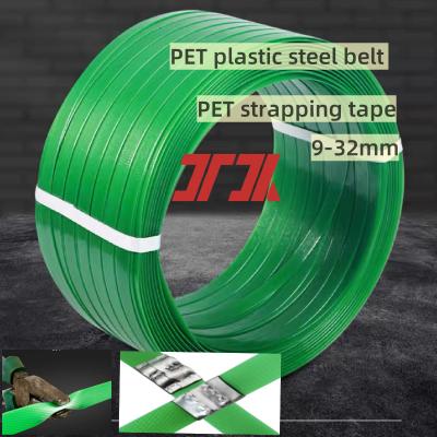 China PET Strapping Band 9-25mm Width 0.5-1.2mm Thickness Heavy Duty Polyester Strap for Industrial Packaging for sale