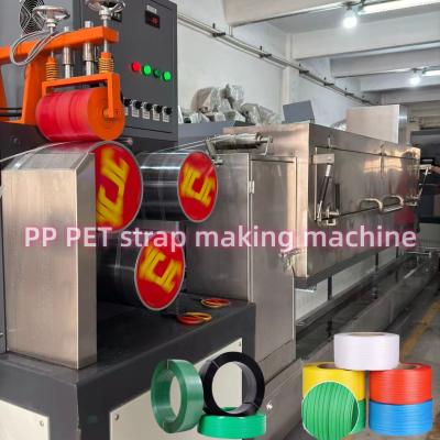 China 9-32mm Plastic PET Polyester Strap Making Machine Packing Strapping Belt Extruder Manufacturing for sale