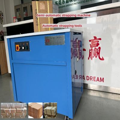China Semi-Automatic PP Belt Strapping Machine 6-15mm Adjustable 110-220V Carton Box Packing for sale