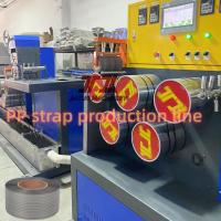 China 5-19mm Width PP PET Strap Production Line With Automatic Winder And Automatic Screen Changer for sale