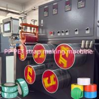 China Automatic Pet Polyester Packing Strapping Belt Band Making Machine With 4000L Pre-Drying Barrel for sale