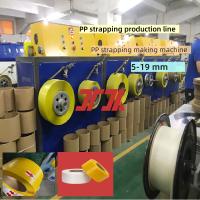 China PET PP Strap Making Machine 5-19 mm PP polypropylene equipment PLC control for sale