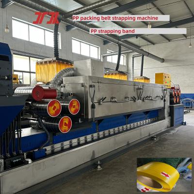 China PET PP Strap Making Machine Single Screw 90mm 260m/min Automatic Screen Changer for sale