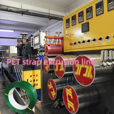 China 9-32mm Width PET Packing Strap Making Machine With Strong Tension 350-1300KGF for sale