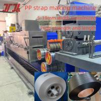 China PP Strap Making Machine 5-19mm Width 230-260kg/h Output for Automatic Strapping for sale