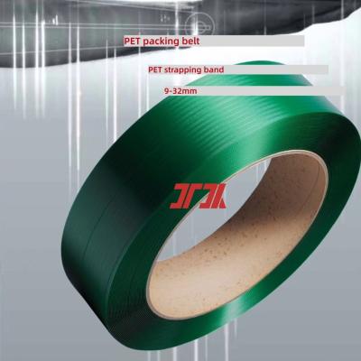 China 9-32mm 100% Recycled PET Plastic Strapping 150-850kg Tensile Strength for Industrial Packaging for sale
