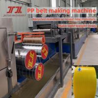 China 100-120kg/H Fully Automatic PP 2straps Output Extrusion Line With Automatic Screen Changer for sale