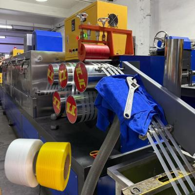 China PP Packing Strap Extruder Production Line 5-19mm Width 230-260kg Capacity for sale