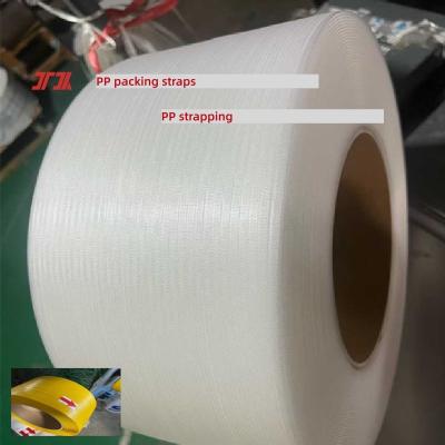 China White PP packing belt 5-12mm PP PET strapping with Fully automatic strapping machine for sale