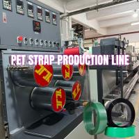 China PET Strapping Band Production Line 200-350kg/h Width 9-32mm Synthetic Fiber Filter for sale