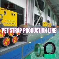 China PET Strapping Band Production Line 200-350kg/h Width 9-32mm Synthetic Fiber Filter for sale