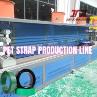 China PET Strapping Band Production Line 200-350kg/h Width 9-32mm Synthetic Fiber Filter for sale