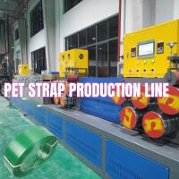 China Single Screw PET Strap Production Machine PLC Control Automatic 3 Straps Output for sale