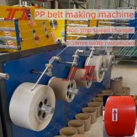 China PP Strap Making Machine 5-19mm 4 Straps 260kg/h with PLC Control and Non-stop Screen Changer for sale