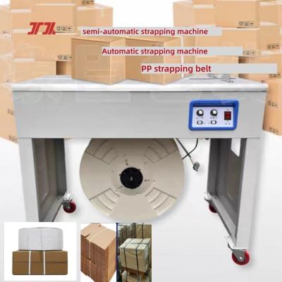 China Semi-Automatic Strapping Machine 2 sec/strap 3-40kgs Tension Tabletop Design for sale