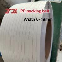 China 100% Polypropylene (PP) Strapping Transparent PP packing Belt for Semi-Automatic Strapping Machines for sale