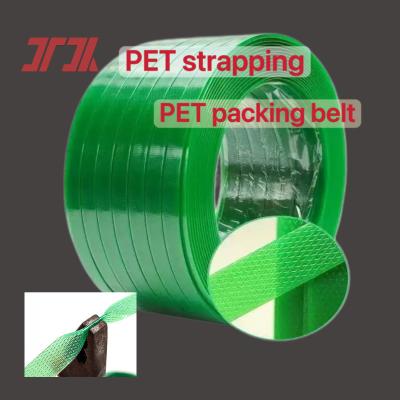 China PET Plastic Strapping 16mm x 0.80mm Heavy Duty Automatic Strapping Band for Brickworks 450kg Tensile Strength for sale