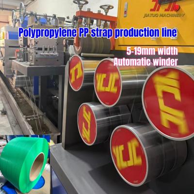 China Electric Driven PP Strap Band Extrusion Line with 14-Station Configuration for Packing Strap Production for sale