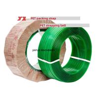 China Polyethylene Green Polyester Strapping Belt 9-25mm Width 150-1100kg Pull Force for Industrial Packaging for sale