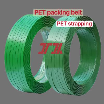 China High Tensile PET Plastic Steel Strapping 16mm x 0.80mm Heavy Duty Packaging Belt for sale