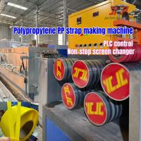 China Energy‑Saving 80KW PP Strap Extrusion Line with Hard Chrome Five‑Roller System for sale