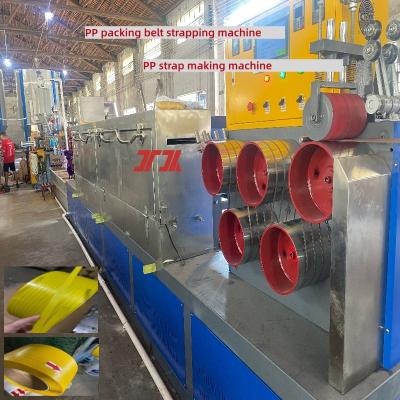 China PP Strapping Production Line Single-Screw Extrusion 100-600 kg/h 5-19mm Width for sale
