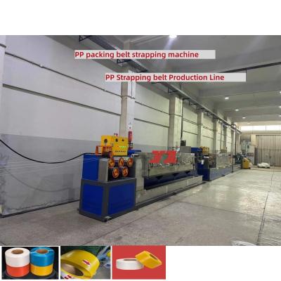 China PP Strap Manufacturing Machine 110mm Double Screw Extruder 3300mm JTPP-110 Fully Automatic Strapping Band Making for sale