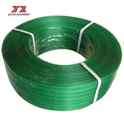 China Polyester PET Strapping Band 9-32mm Heavy Duty Cargo Packing Strap 1300m Roll for sale