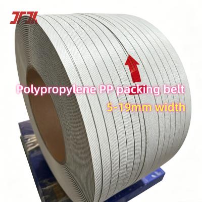 China 5-19mm Plastic PP Strap Packing Band With Clear Embossing Customized Length for sale