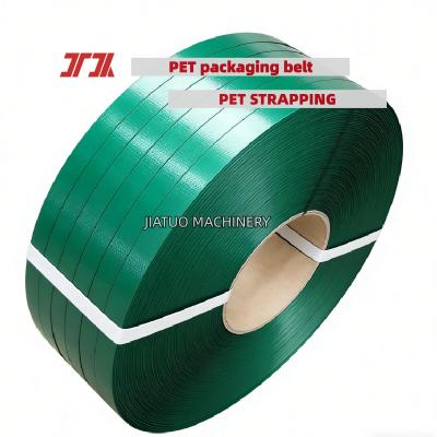 China High-speed PET Plastic Steel Strapping 16mm x 0.8mm for Automatic Strapping Machines for sale