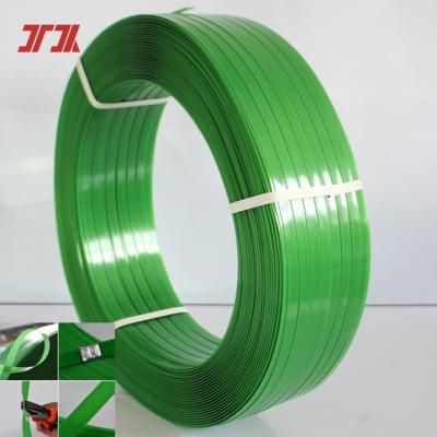 China PET Plastic Strapping Band 9-32mm Width 0.6-1.2mm Thickness for Industrial Pallet Packing for sale