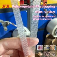 China 5-19mm PP Packing Belt 60-300kgf Tensile Strength for Carton Packing for sale