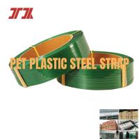 China 9-32mm Automatic Pet Packing Belt For Metal Bundles 100% Bottle Flakes Material for sale