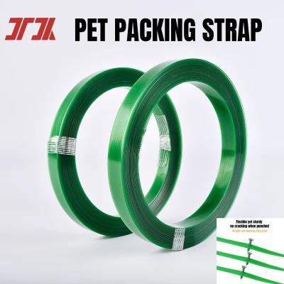 China 20-80kg Heavy-Duty Weather Resistant Embossed PET Strapping Band for Secure Pallet Packaging for sale
