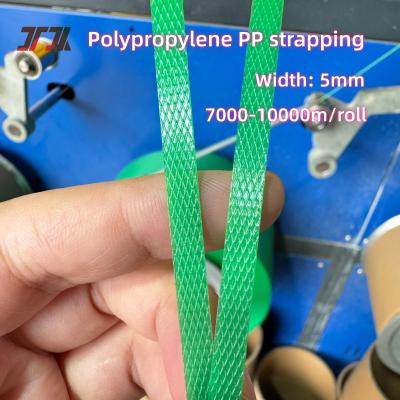 China 5mm PP Strapping Band for Fully Automatic Strapping Machine with Embossed Surface for sale