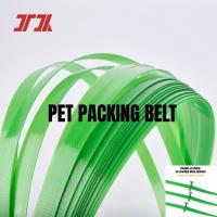 China 9-32mm Width Weather Resistant High Tensile Strength PET Packing Strap for Heavy Cargoes for sale