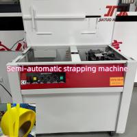 China High Quality Semi-Automatic Strapping Machine with 60kgs Max Tension and 2.5seconds/channel Tying Speed Featuring Schneider Contactor for sale